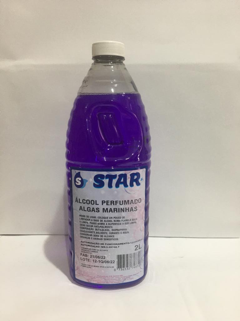 Star - Álcool Perfumado 2L (Variados) - Star Clean Distribuidora