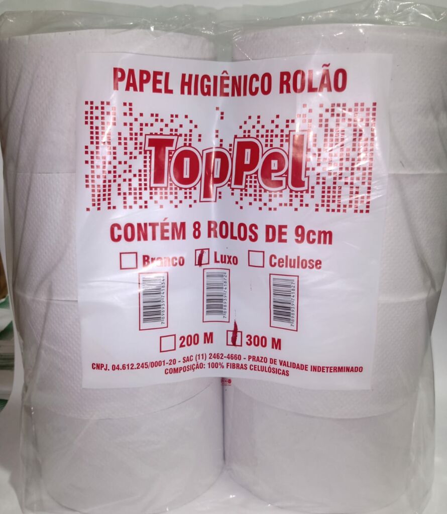 Papel Higiênico - TopPel - 8 Rolos - Star Clean Distribuidora